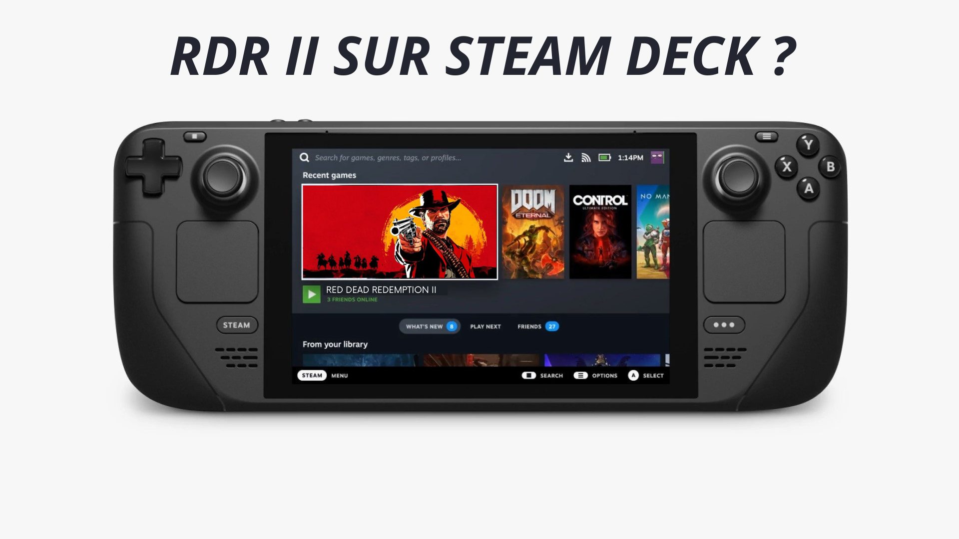 L'arrivée prochaine de RDR II sur Steam Deck ? – Rockstar Mag'