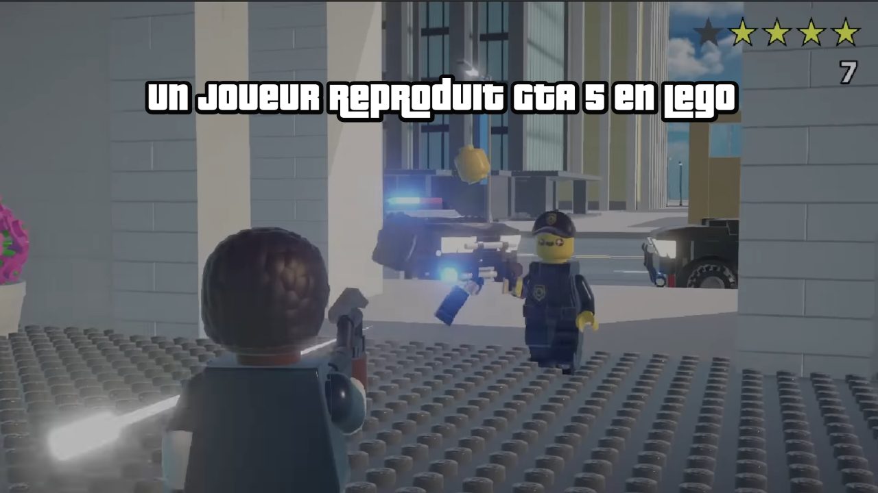 Un joueur reproduit GTA 5 en lego